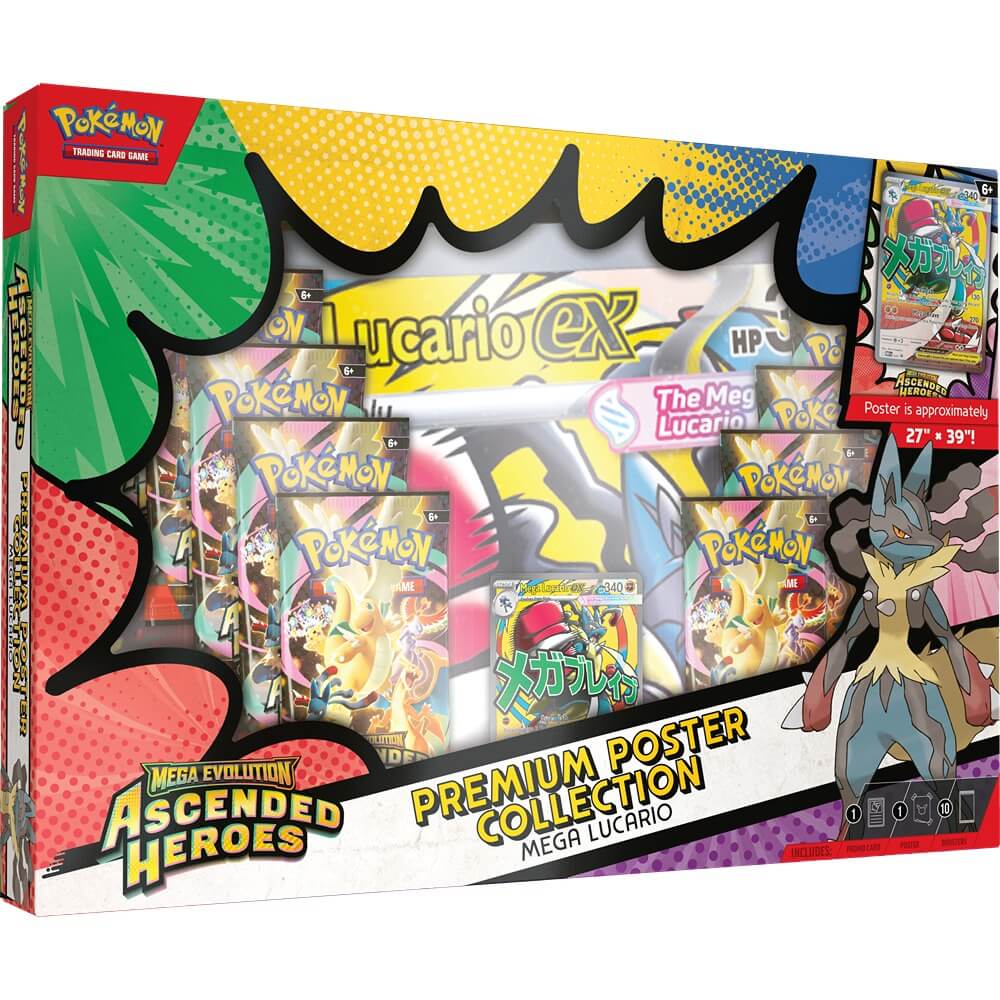 Pokemon TCG: Mega Evolution - Ascended Heroes Premium Poster Collectio ...